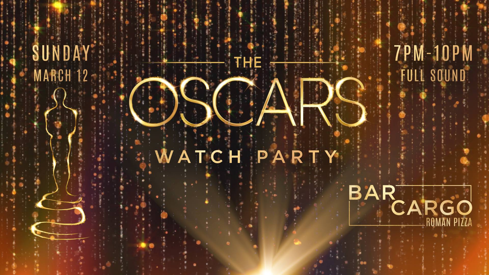 Oscars Watch Party at Bar Cargo - Phil Stefani Signature Restaurants